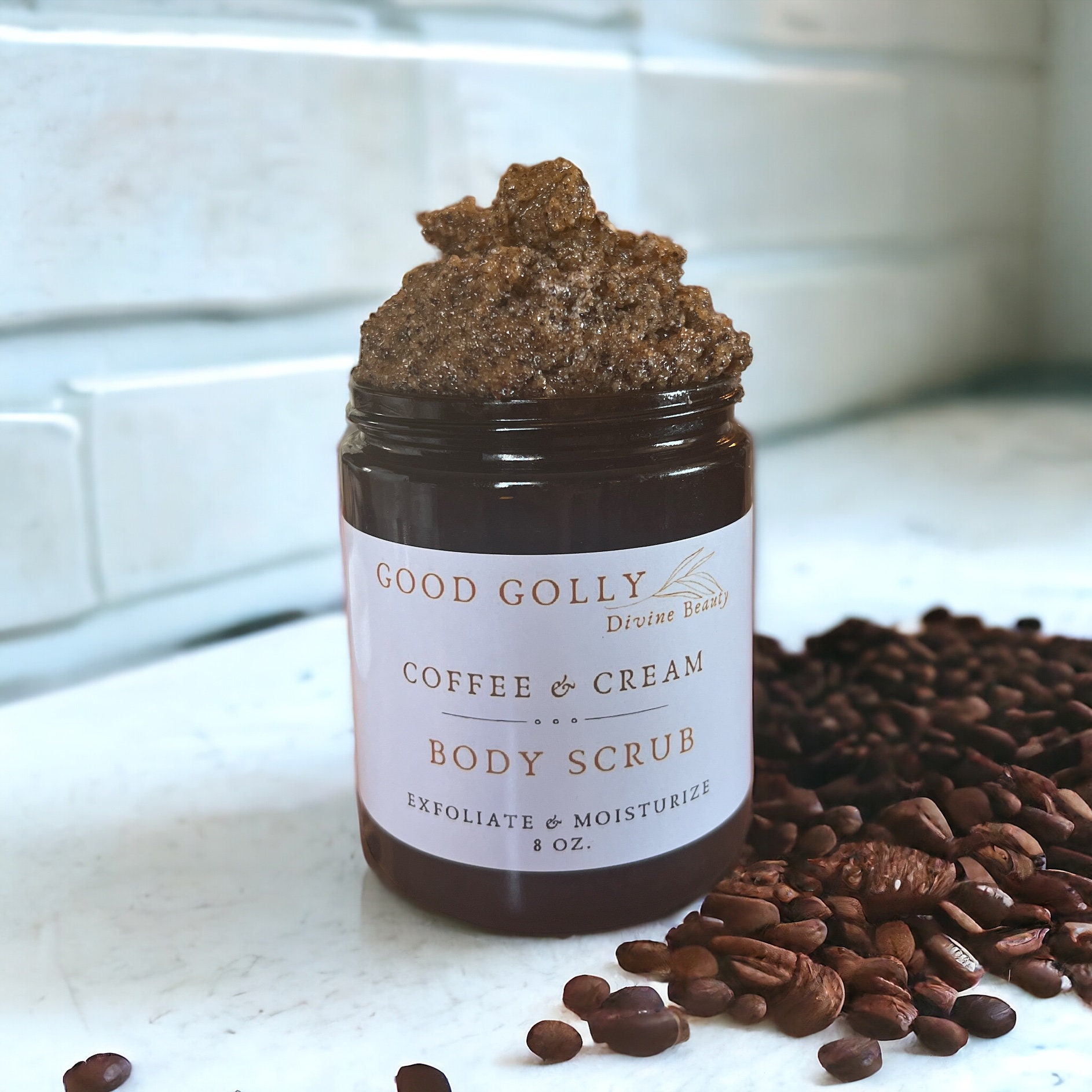 Coffee + Cream Hydrating Body Scrub | Firming | Smoothing | Stretch ...