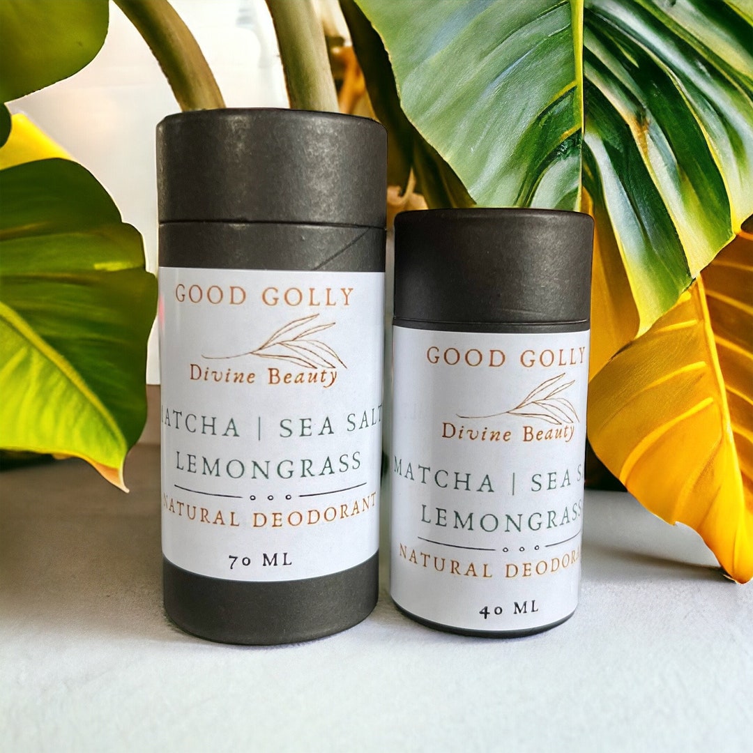 Organic Matcha Lemongrass Deodorant: Aluminum Free, Sensitive Skin - Etsy