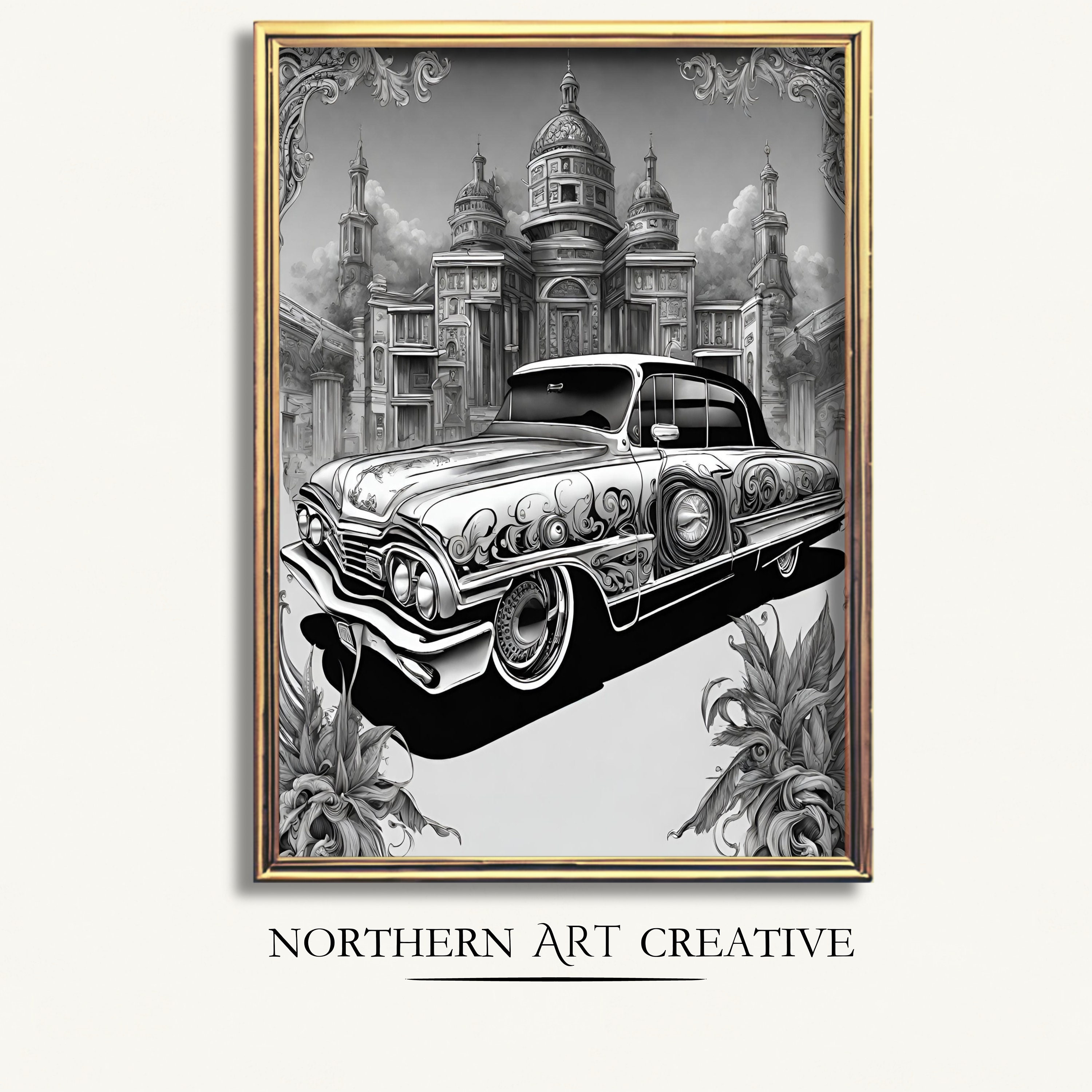 Chicano Car Wall Art Mexican American Street Wall Decor - Etsy