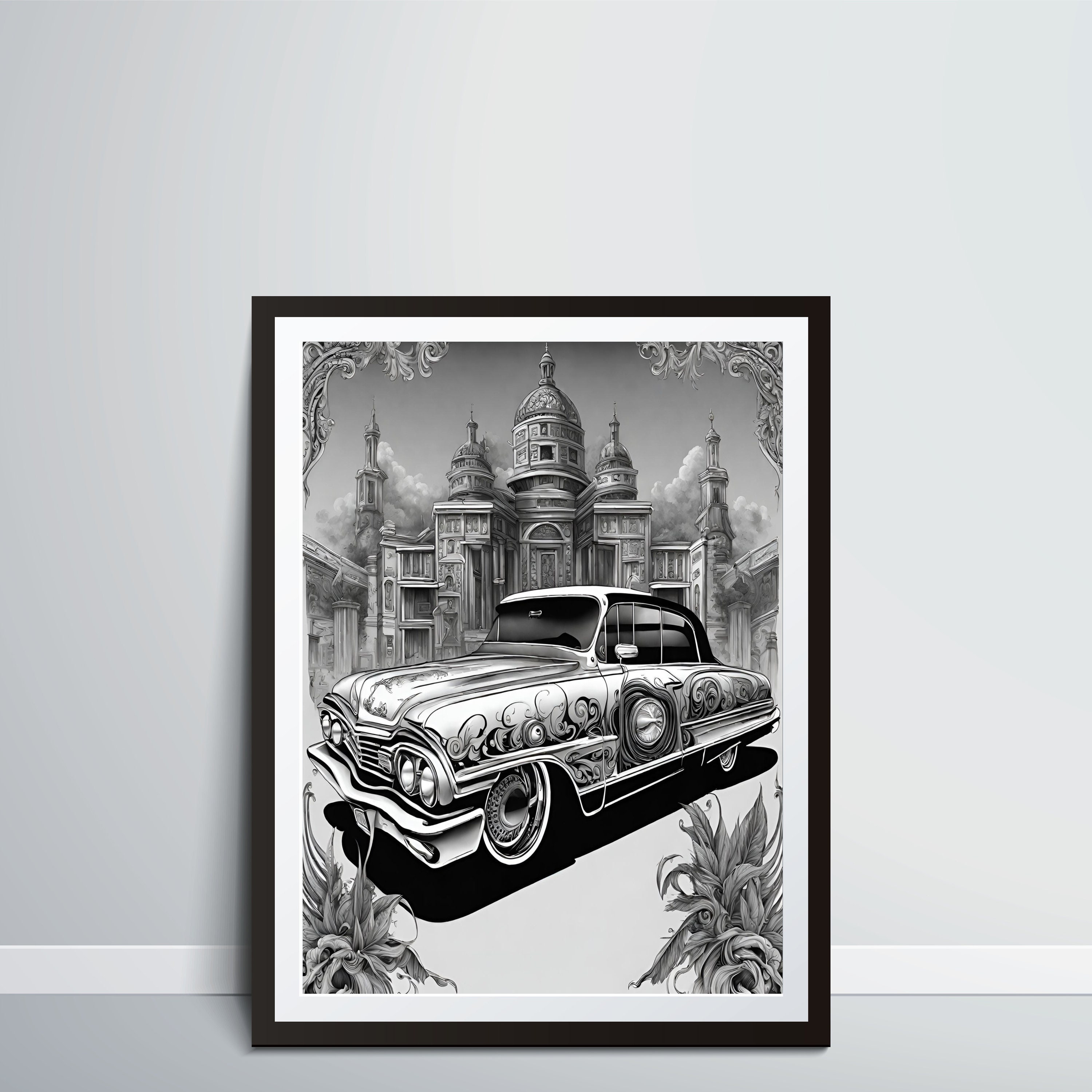 Chicano Car Wall Art Mexican American Street Wall Decor - Etsy