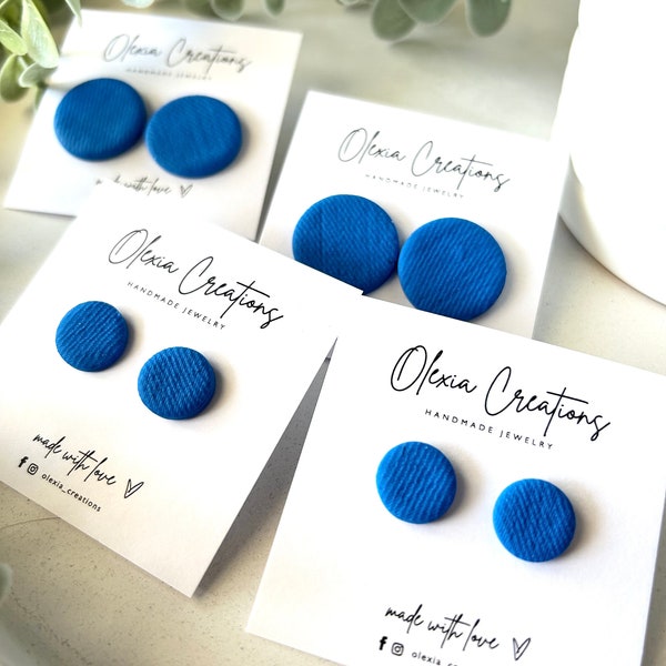 Denim Earrings - Etsy