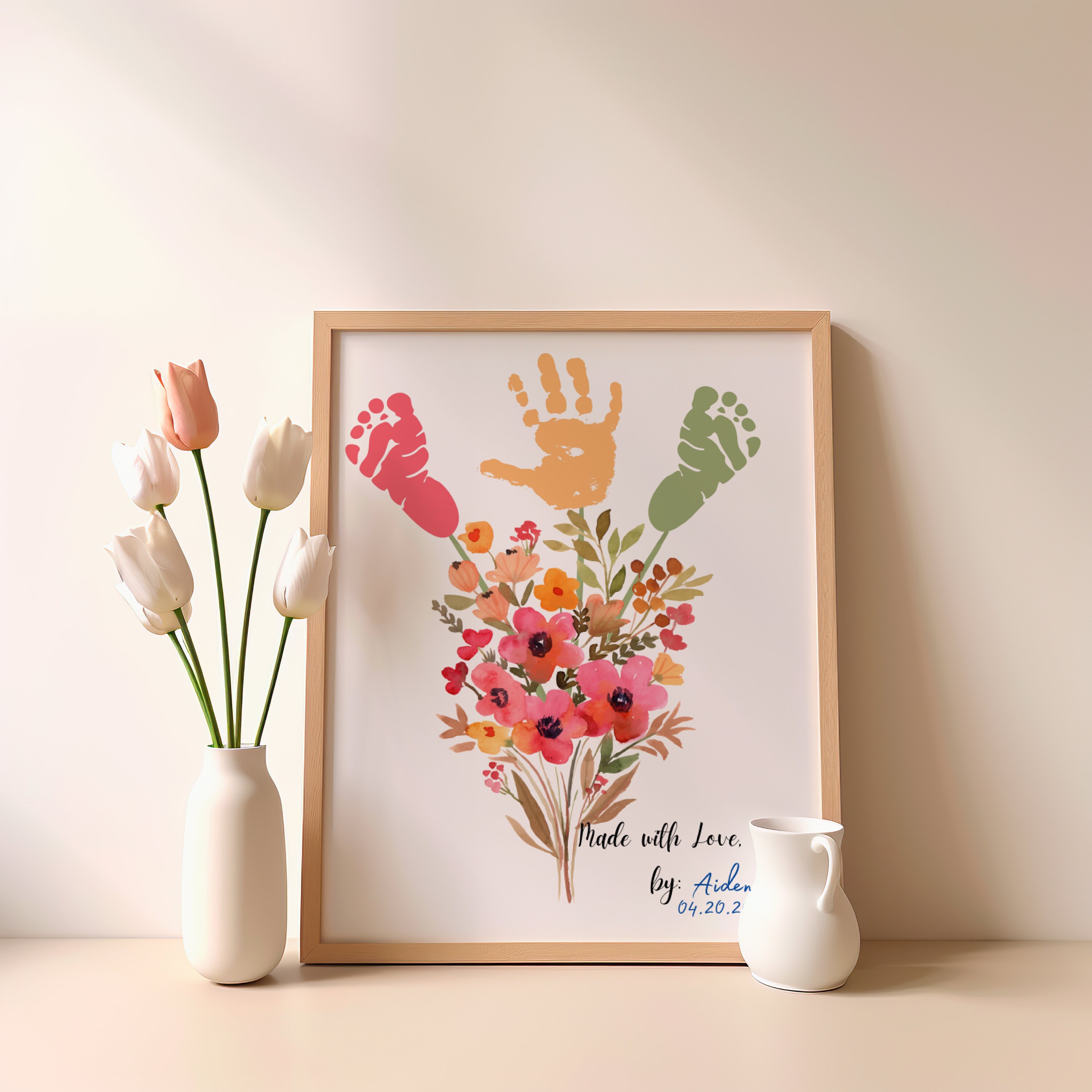 Super Simple Handprint Arts and Crafts Idea. Perfect Gift, Baby ...