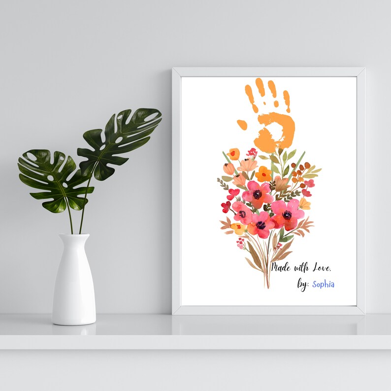 Super Simple Handprint Arts and Crafts Idea. Perfect Gift, Baby ...