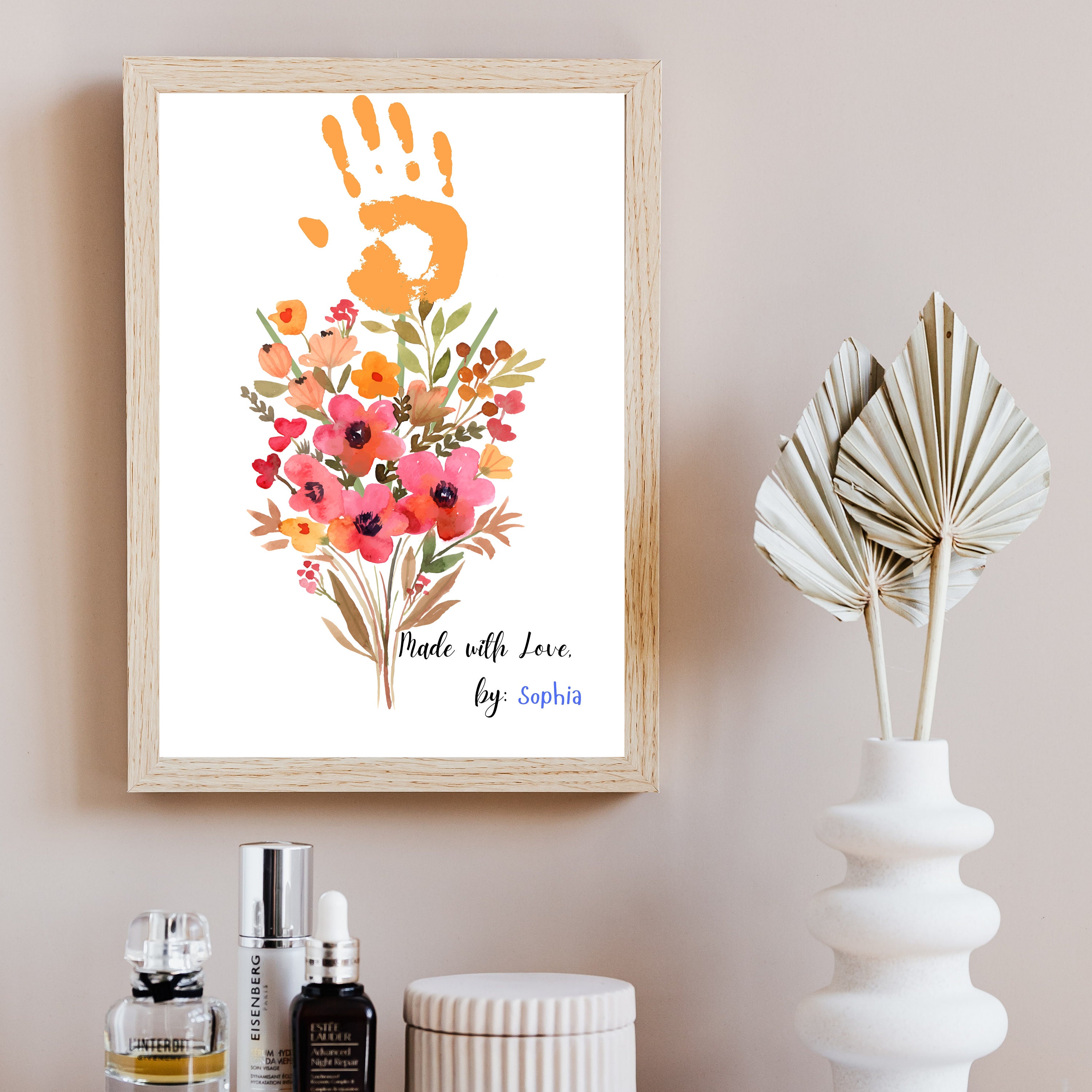 Super Simple Handprint Arts and Crafts Idea. Perfect Gift, Baby ...