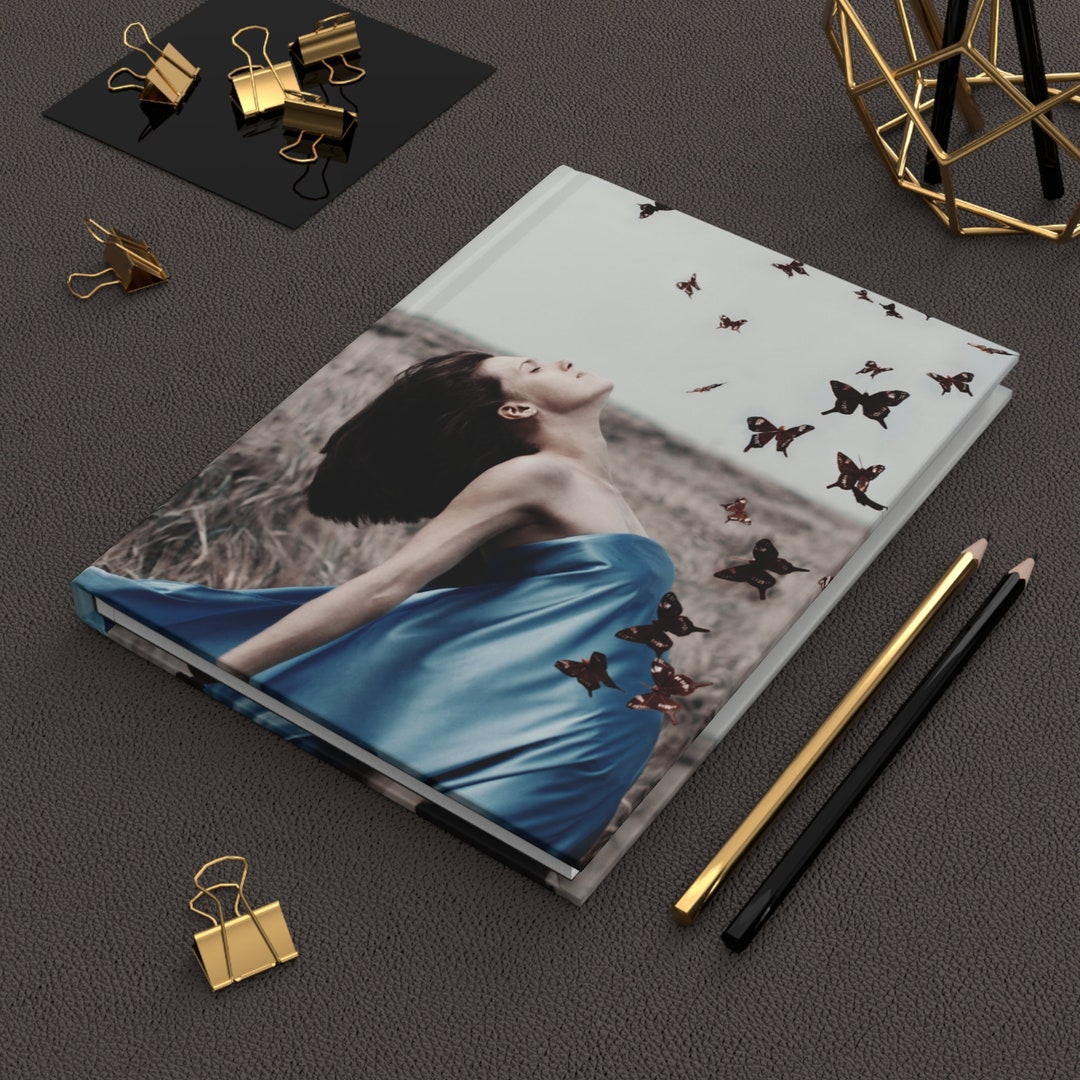 Hardcover Journal Matte Poetic Vibes Butterfly - Etsy