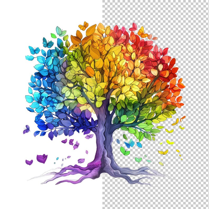 Unity Tree of Diversity Clipart, LGBTQ Community Gay, Lesbian, Bisexual ...