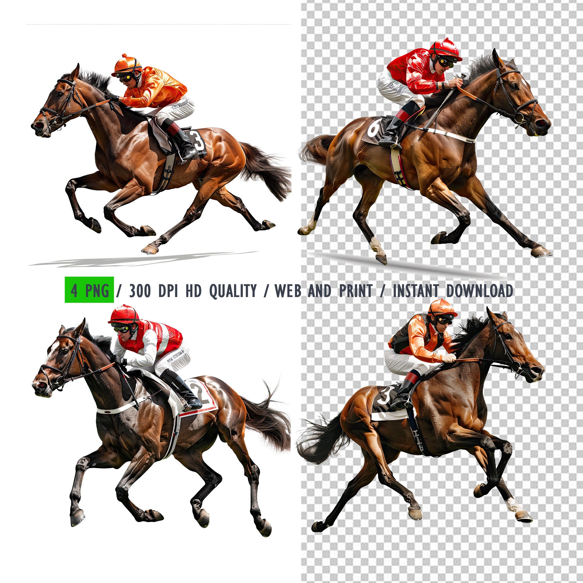 Race Horse Racing Clipart Clip Art Of A Team Of Jockeys Racing On