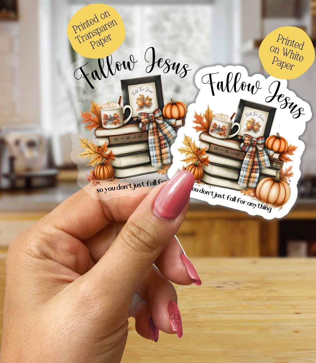 Fall Autumn Christian Stickers, Scrapbook Ephemera, Planner Accessories ...