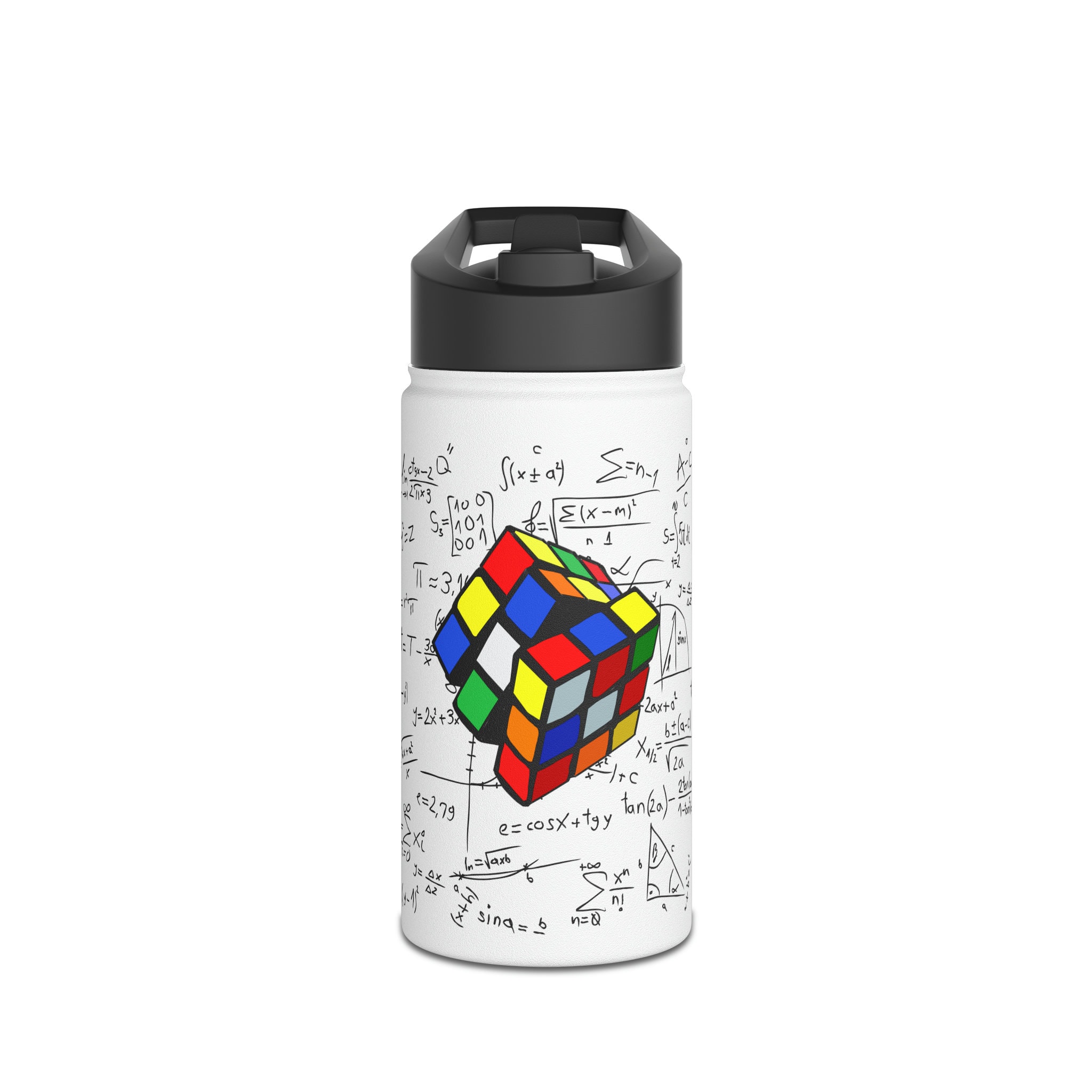 Rubiks Cube Stainless Steel Water Bottle, Rubiks Lover, Math Water ...