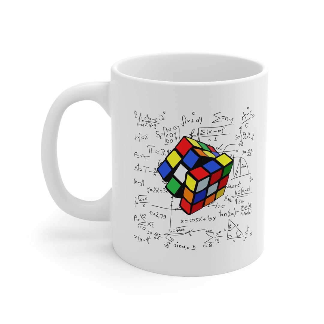 Rubiks Cube Mug, Rubiks Lover, Math Mug, Rubiks Cube Graphic Cup, Cuber ...