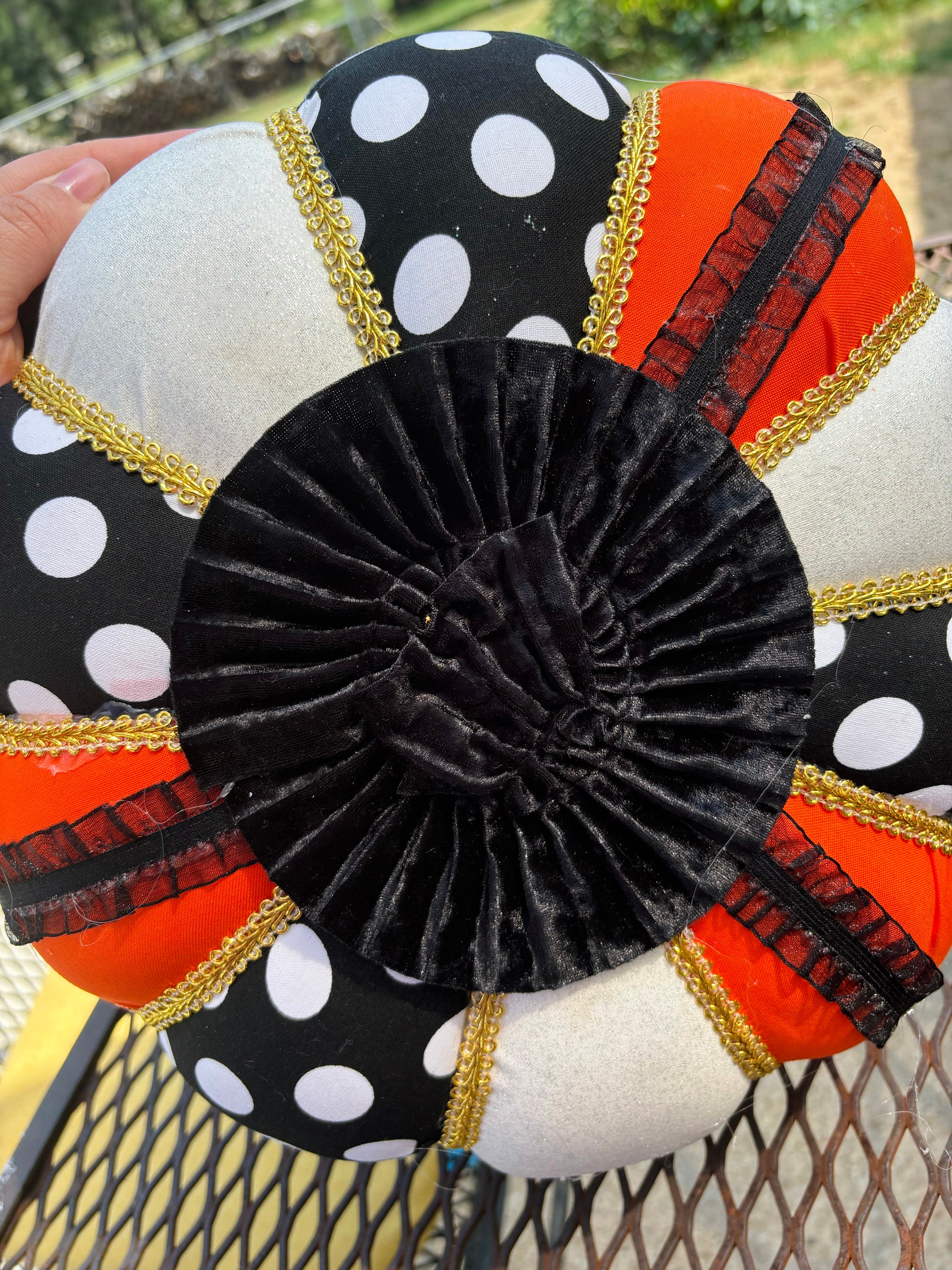 Luxury Fabric Pumpkin, Glam Pumpkin, Bling Halloween Pumpkin, XL ...