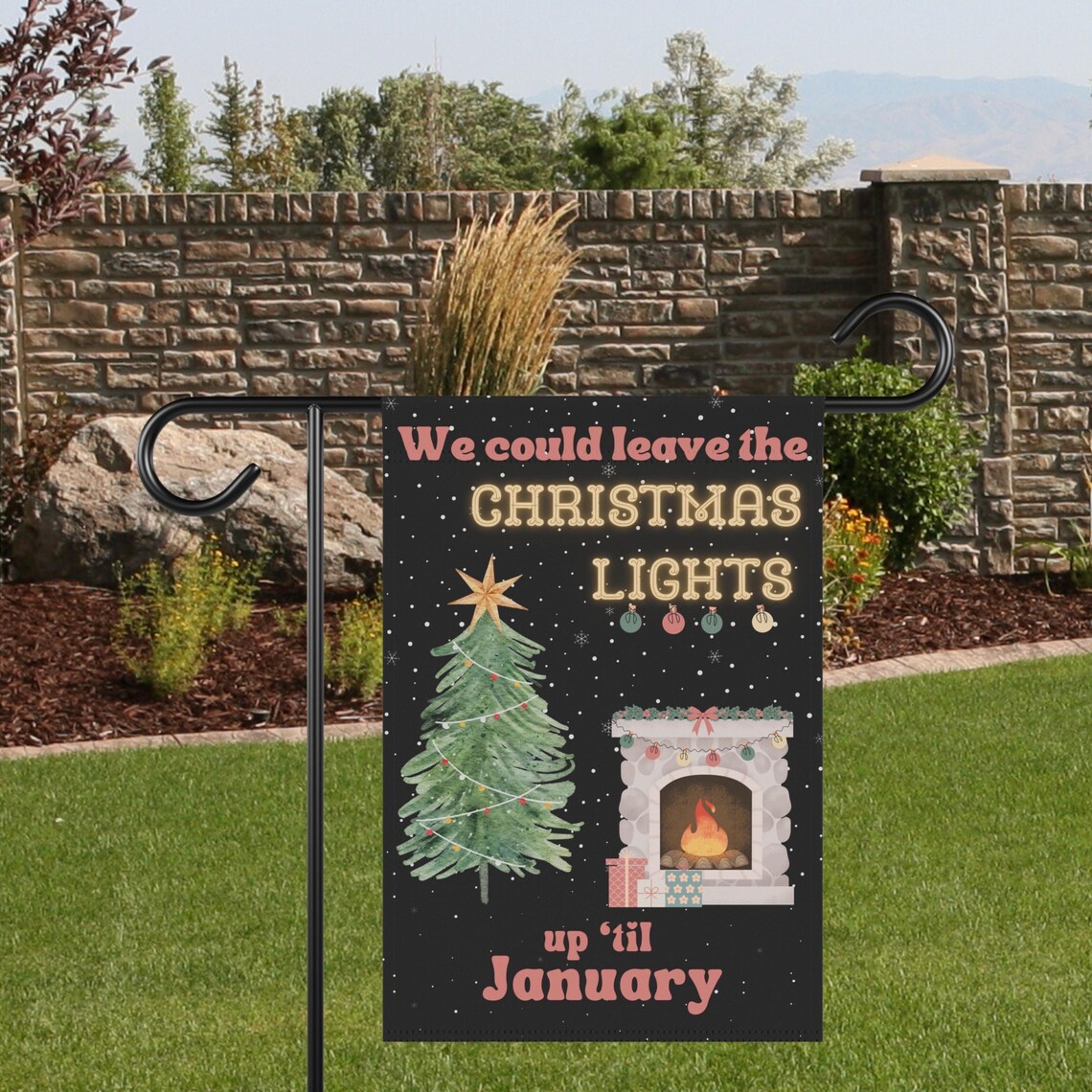 Swiftie Christmas Lawn Flag Christmas Lights Garden Banner Cute Holiday ...