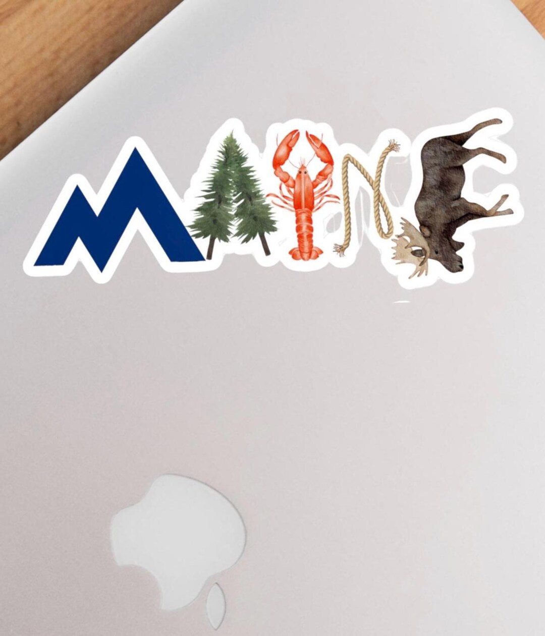Maine Sticker Maine Icons Sticker Maine Moose Sticker Maine Lobster ...