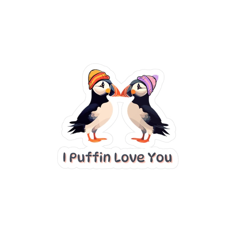 Puffin Sticker, I Puffin Love You Sticker, Valentine’s Day I Love You ...