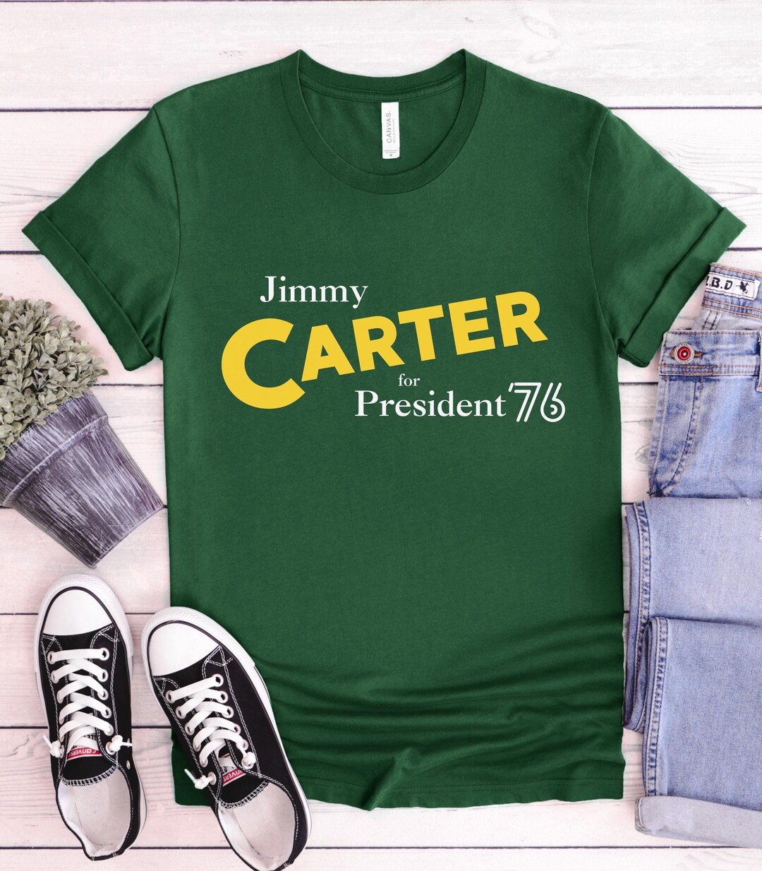 Vintage Jimmy Carter '76 Campaign Tee - Retro Political Shirt - Etsy