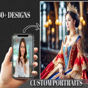 Custom Royal Portrait, Customized Renaissance Portraits, Royal Queen ...