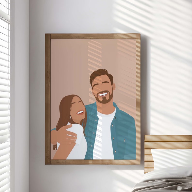 Faceless Portrait, Custom Illustration, Personalised Photo, Photo ...