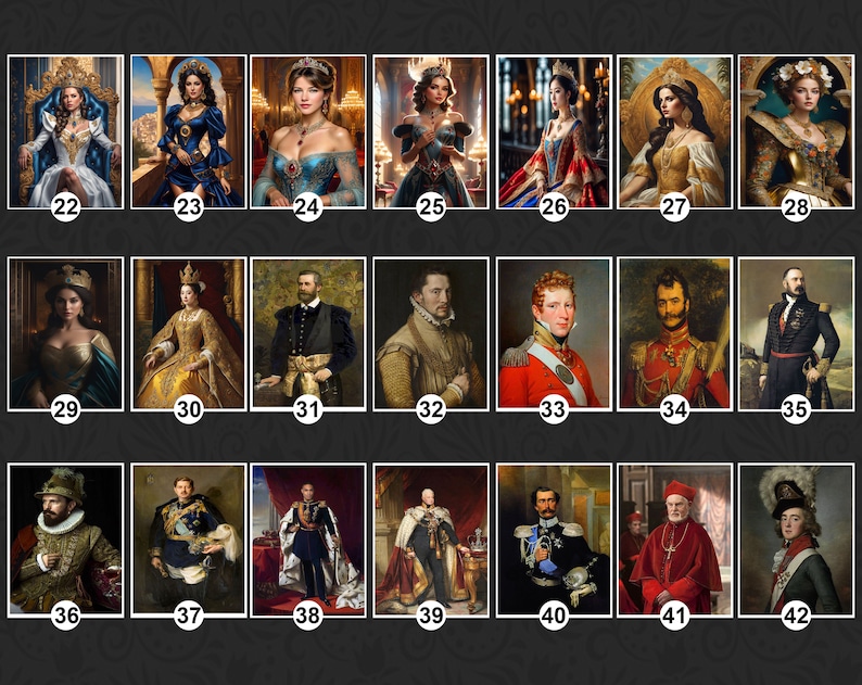 Custom Royal Portrait, Customized Renaissance Portraits, Royal Queen ...