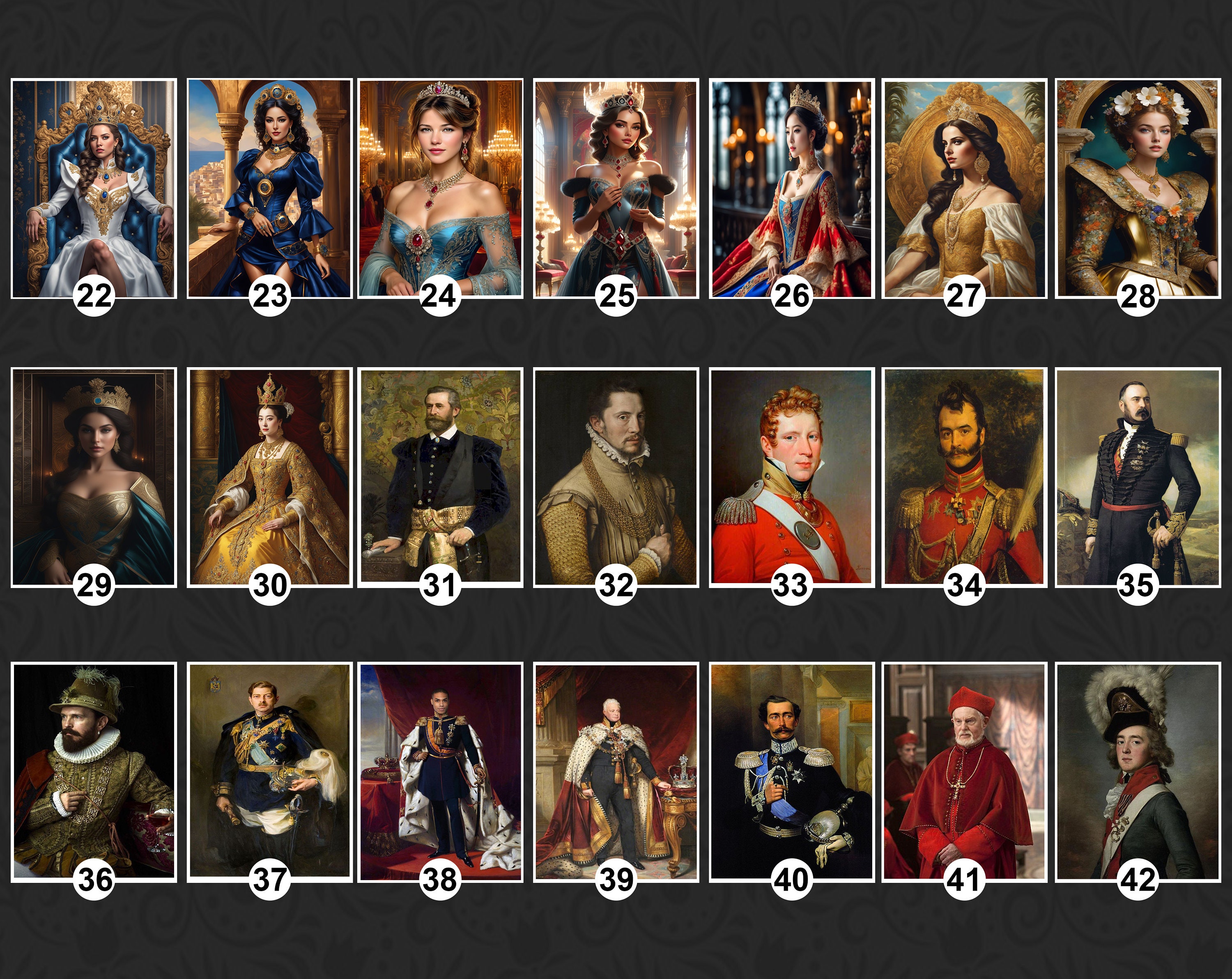 Custom Royal Portrait, Customized Renaissance Portraits, Royal Queen ...