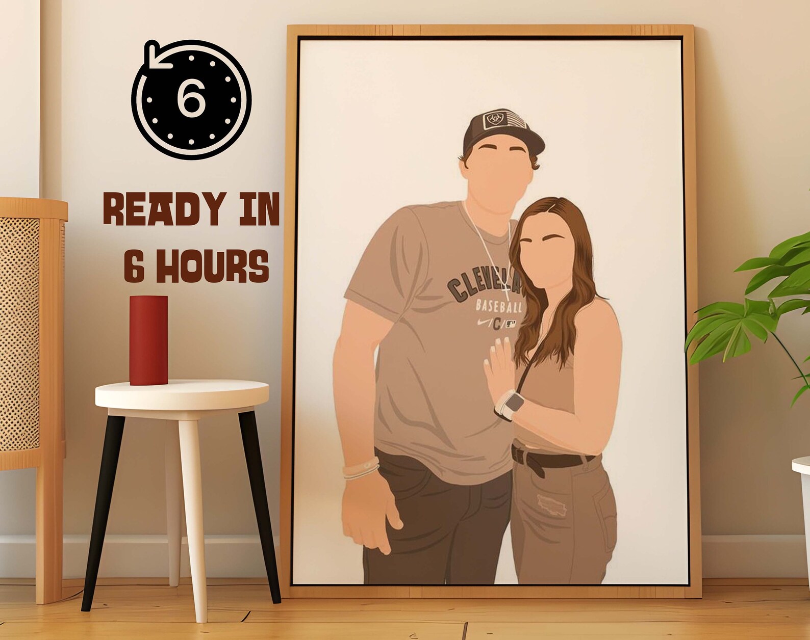 Faceless Portrait, Custom Illustration, Personalised Photo, Photo ...