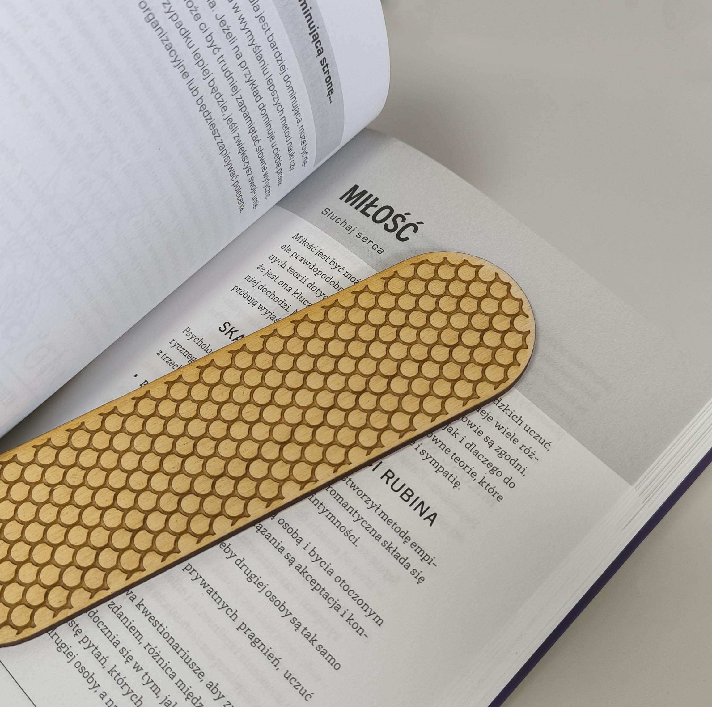 Wooden Bookmark, Laser Cut, Inspired by Nature / Fish Scales - Etsy