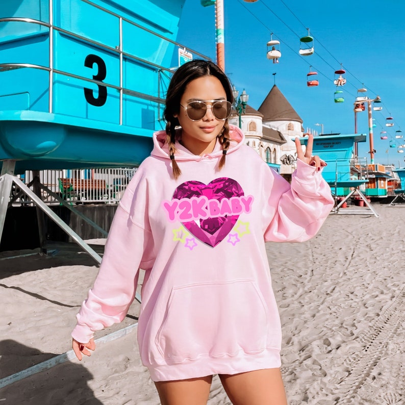 Y2k Baby Hoodie Vintage 2000s Aesthetic Y2k Preppy Clothing Y2k Vintage ...