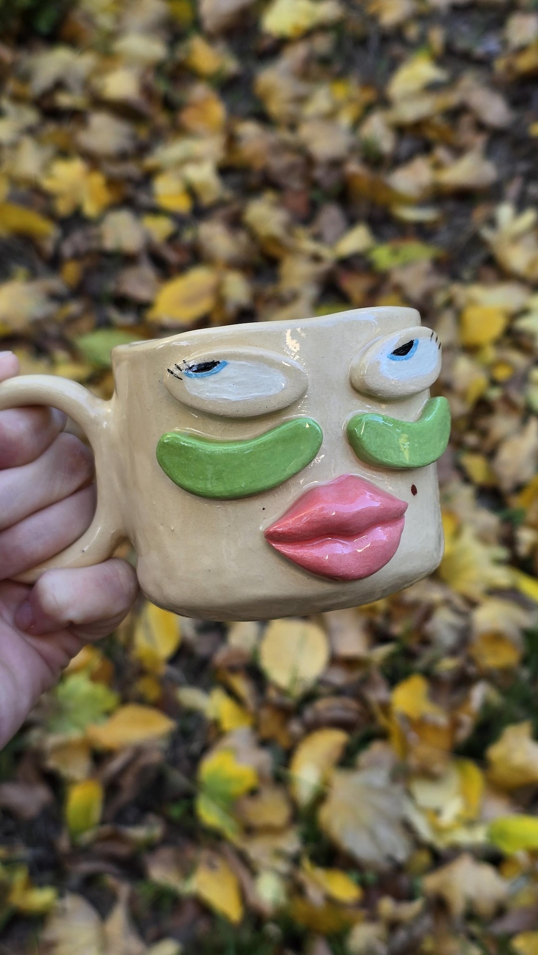 Pre-order Handmade Ceramic Face Mug: Unique Coffee Mug - Etsy