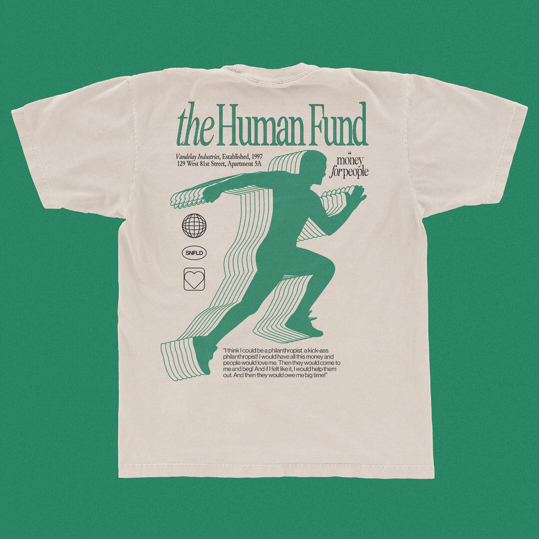 The Human Fund Seinfeld Tee Shirt, George Costanza Graphic T-shirt ...