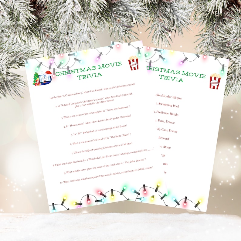 Christmas Trivia, Christmas Trivia Bundle, Printable Trivia Game ...