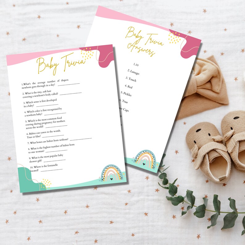 Baby Shower Trivia, Baby Sprinkle Games, Baby Shower Games, Baby Shower ...