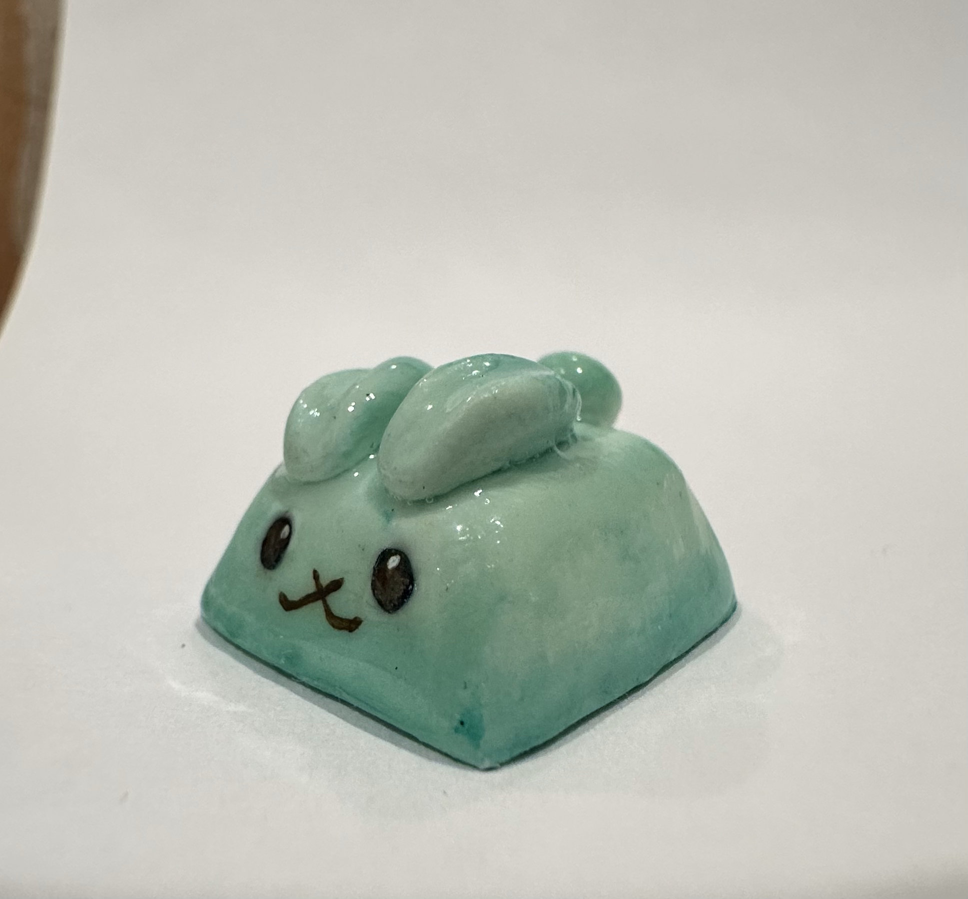 Green Bunny Artisan Keycap - Etsy