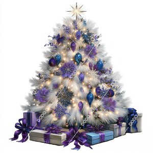 Christmas Tree Clipart: Holiday Scrapbooking & Collage (digital ...