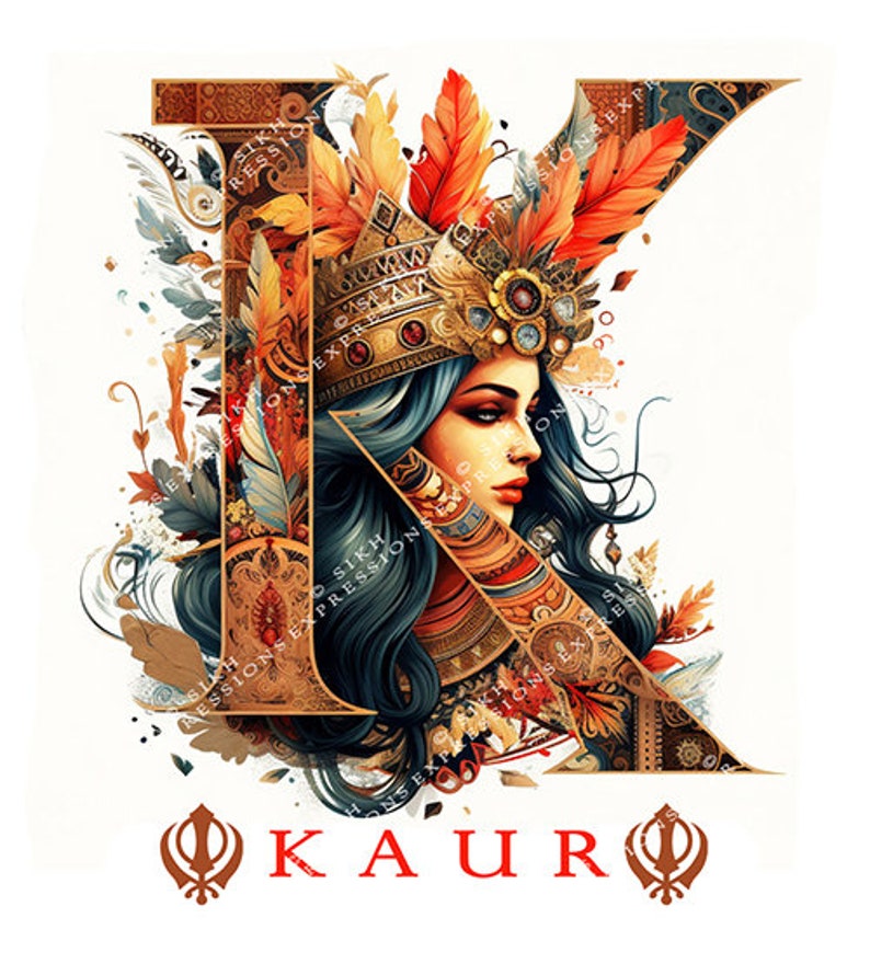 Kaur Typography Beautifully Crafted Letter K, Representing the Essence ...