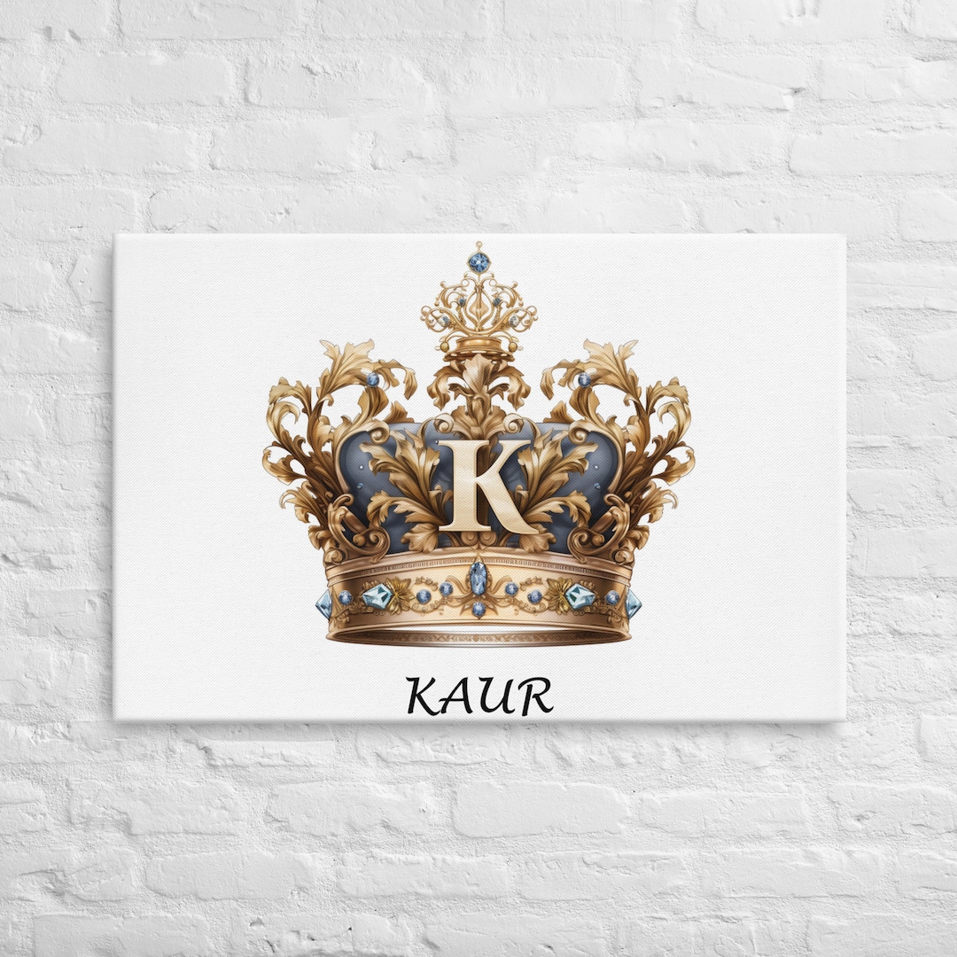 Kaur Crown Sikh Womanhood and Empowerment Canvas - Etsy