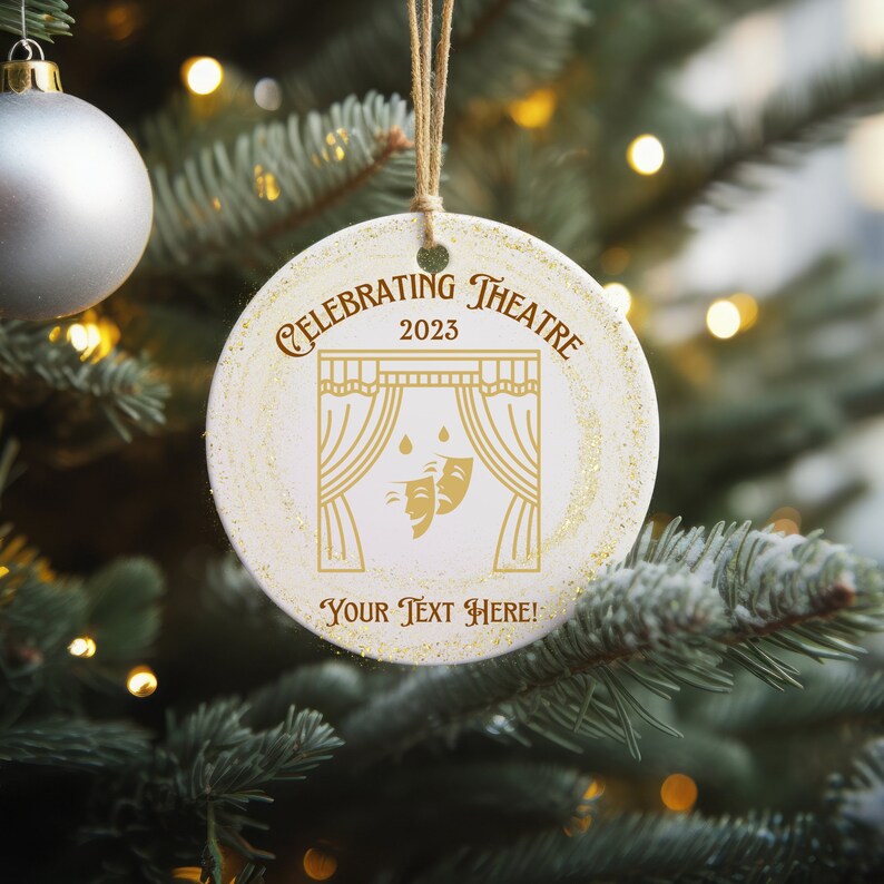 Personalized Comedy Tragedy Masks Theater Ornament Ceramic Decoration ...