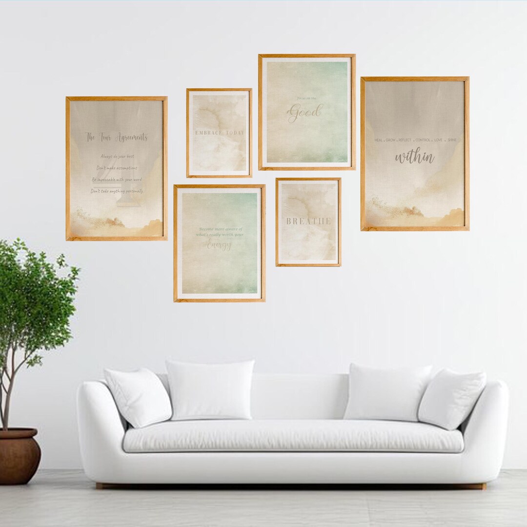 Therapy Wall Art, Set of 6 Prints, Watercolor Therapist Office Décor ...