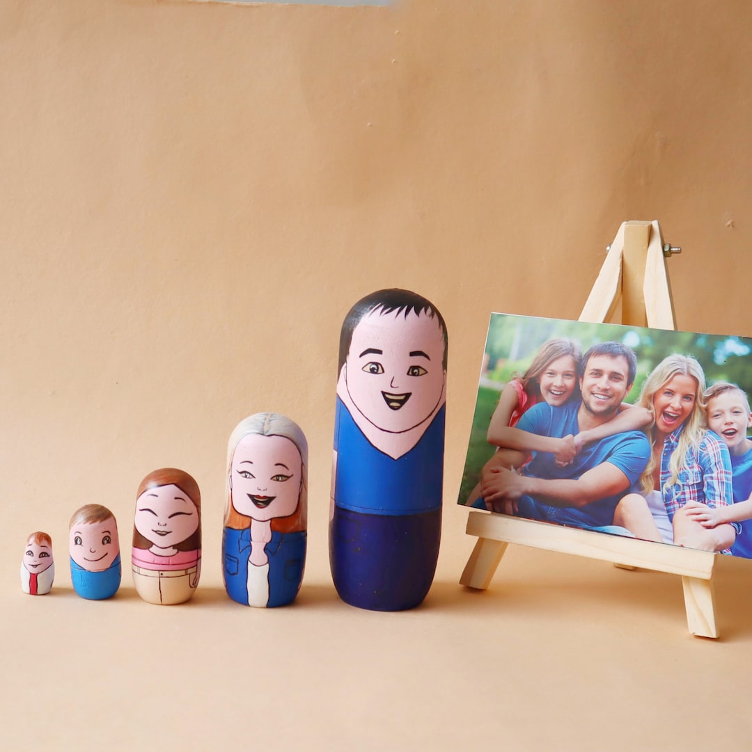 Personalized Nesting Dolls, Christmas Gift for Mom, Gift for Dad ...
