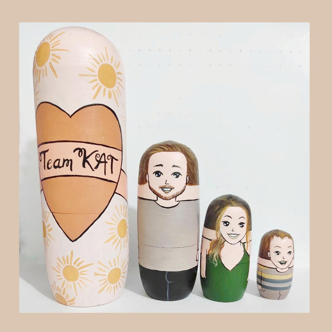 Personalized Nesting Dolls, Christmas Gift for Mom, Gift for Dad ...