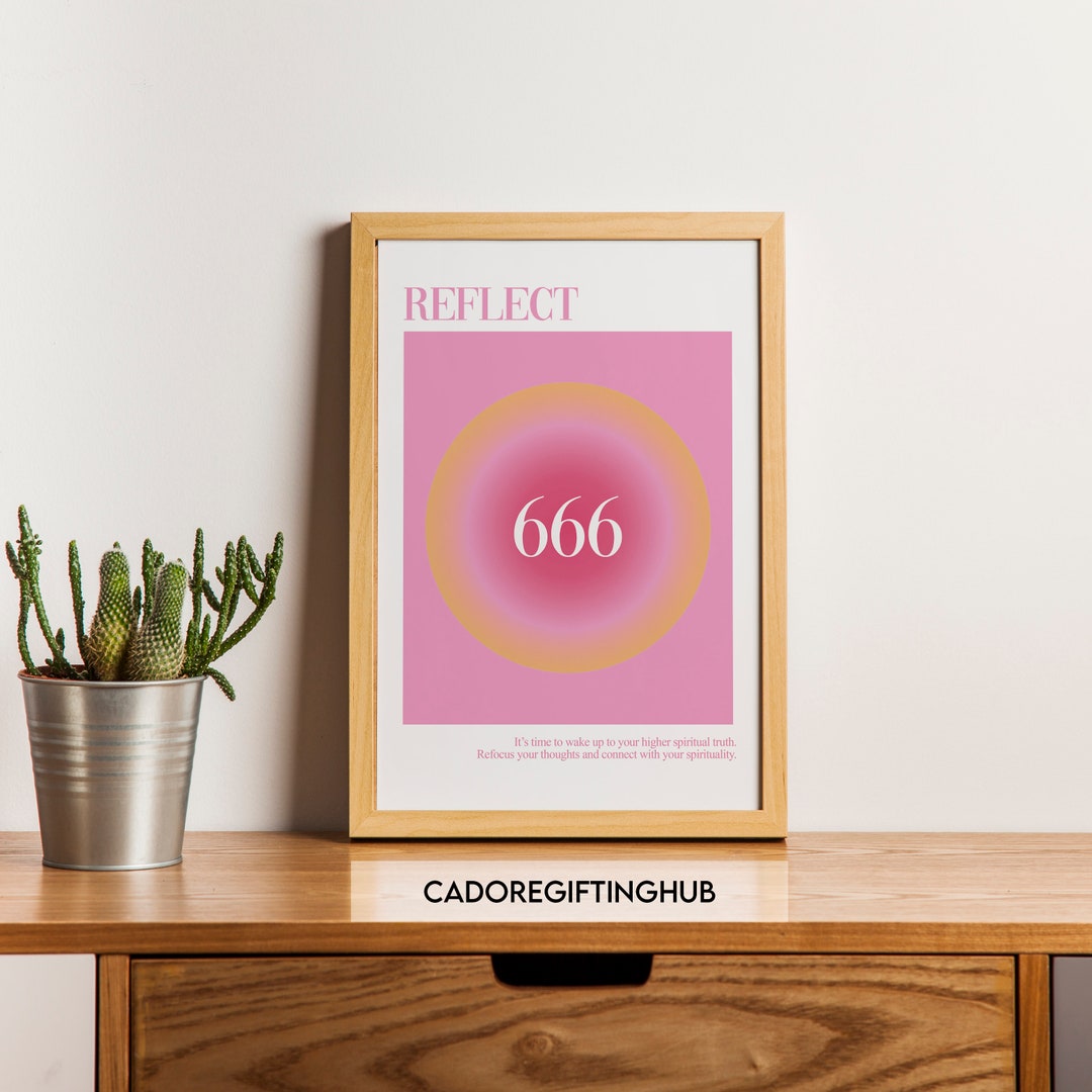 Angel Number Poster, 666 Poster, Aura Poster, Angel Number Poster ...