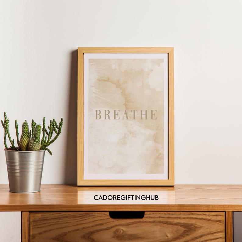 Breathe, Watercolor Therapy Office Décor, Therapy Wall Art,therapy ...