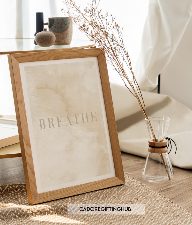 Breathe, Watercolor Therapy Office Décor, Therapy Wall Art,therapy ...