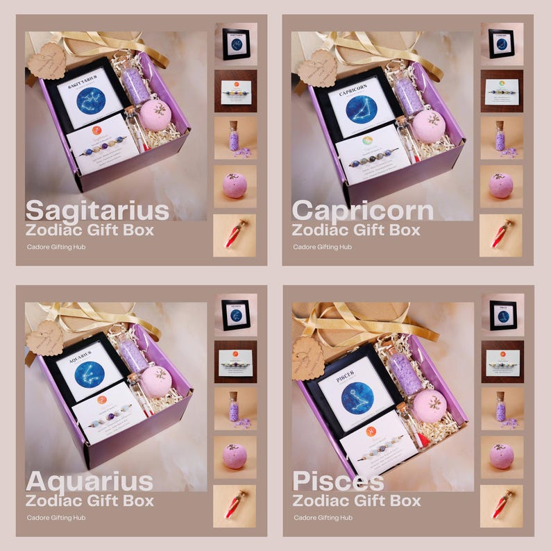 Zodiac Gift Box for Her, Astrology Gift for Women, Libra Birthday Gift ...