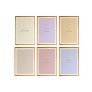 Mental Health Poster, Set of 6 Prints, Pastel Color, Therapy Wall Art ...