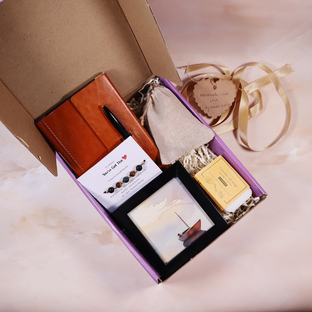 Courage Gift Box, Hug in A Box Grief Care Package, Thinking of You Gift ...