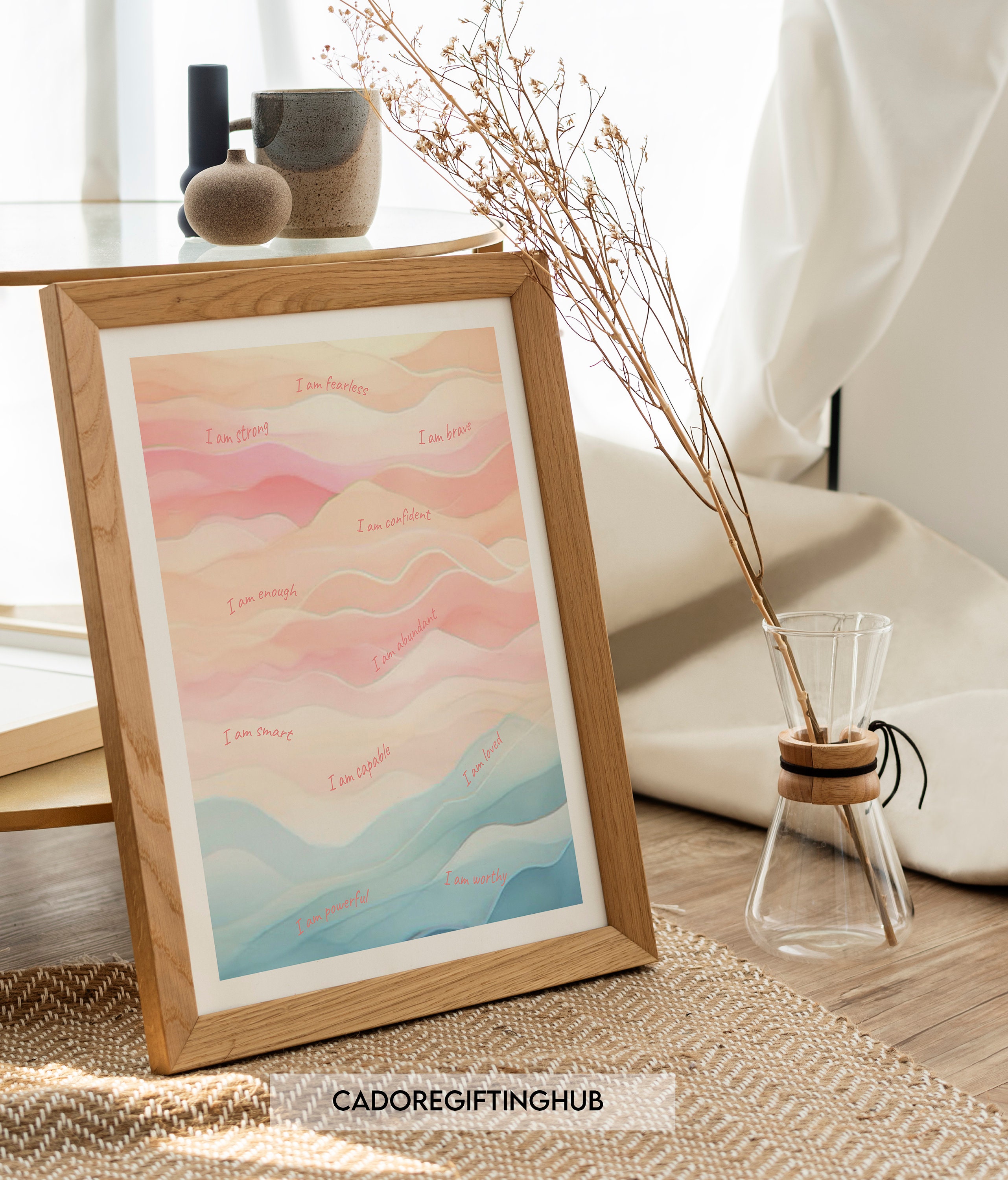 Daily Affirmations,positive Wall Art,therapy Office,therapist Decor ...