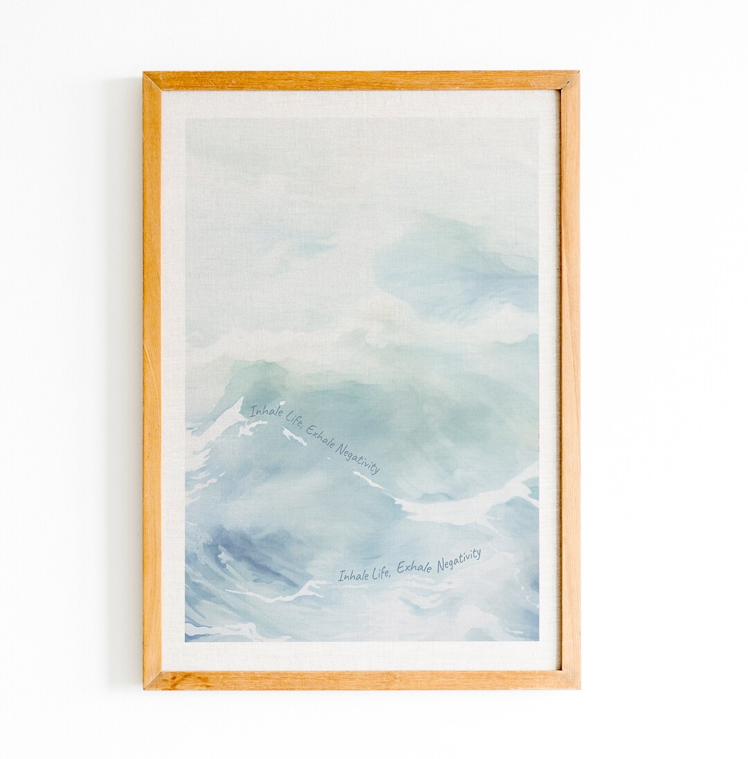 Inhale Life, Exhale Negativity,therapy Office,therapist Decor,school ...