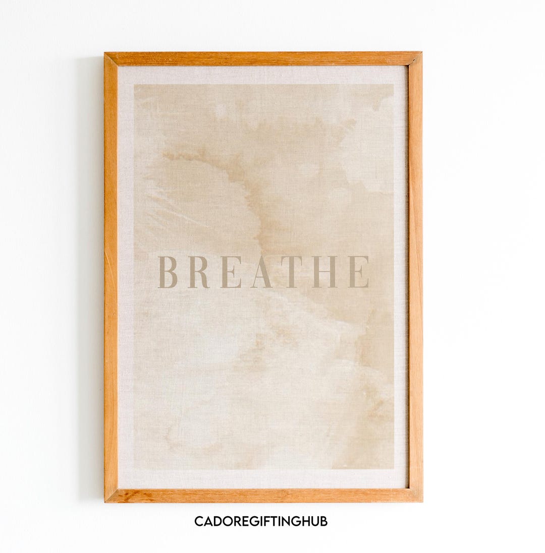 Breathe, Watercolor Therapy Office Décor, Therapy Wall Art,therapy ...