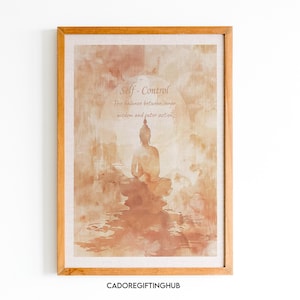 Self-control, Definition Print, Mindfulness Poster,therapy Wall Art ...