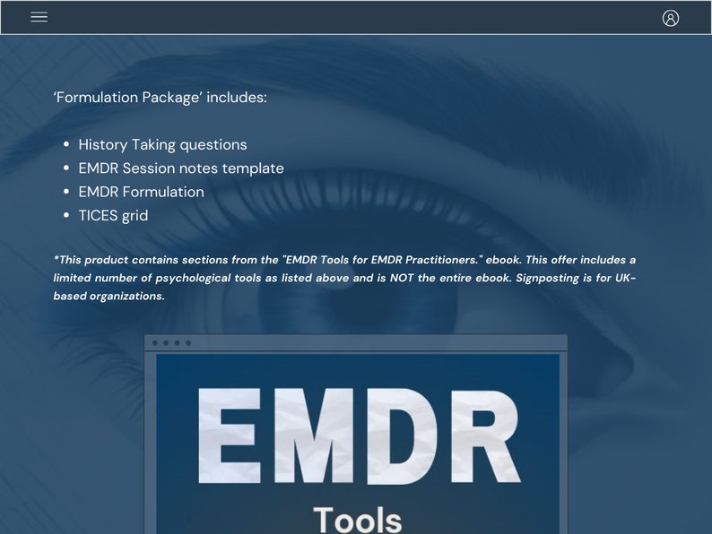 EMDR Tools: Formulation Package - Etsy