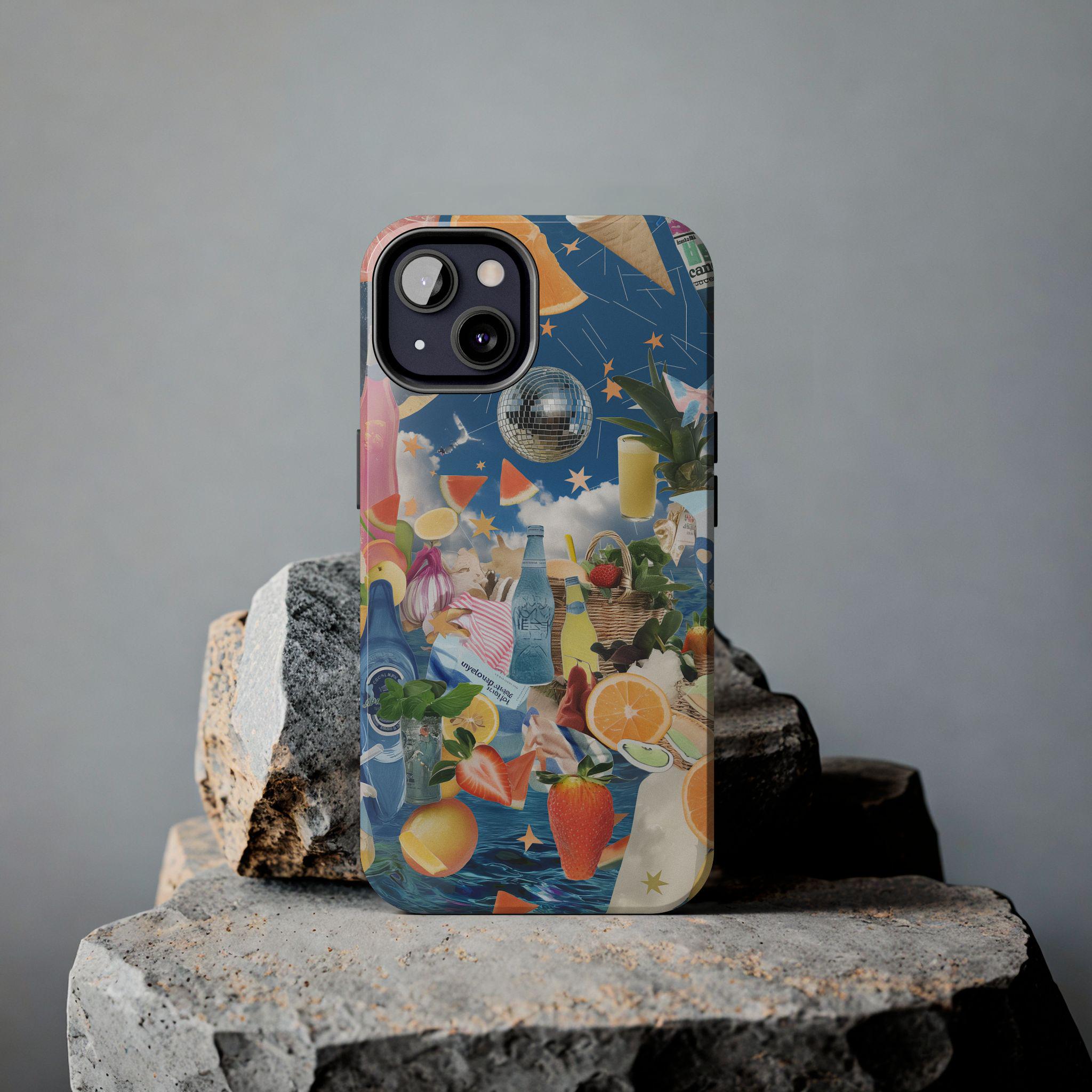 Endless Summer Collage Phone Case, Refreshing Summer Party Phone Cover ...
